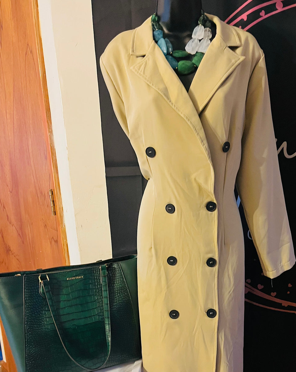 “DIVA COAT DRESS“, ASH MOCHA – Your SIZE Boutique